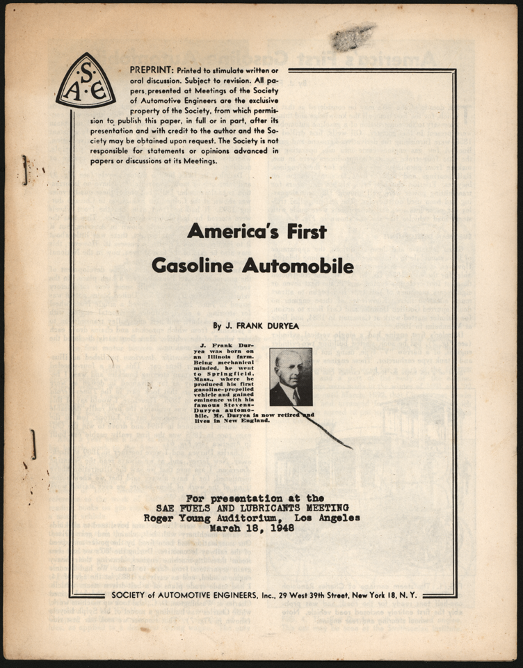 Charles Randolph Steam Car 1872